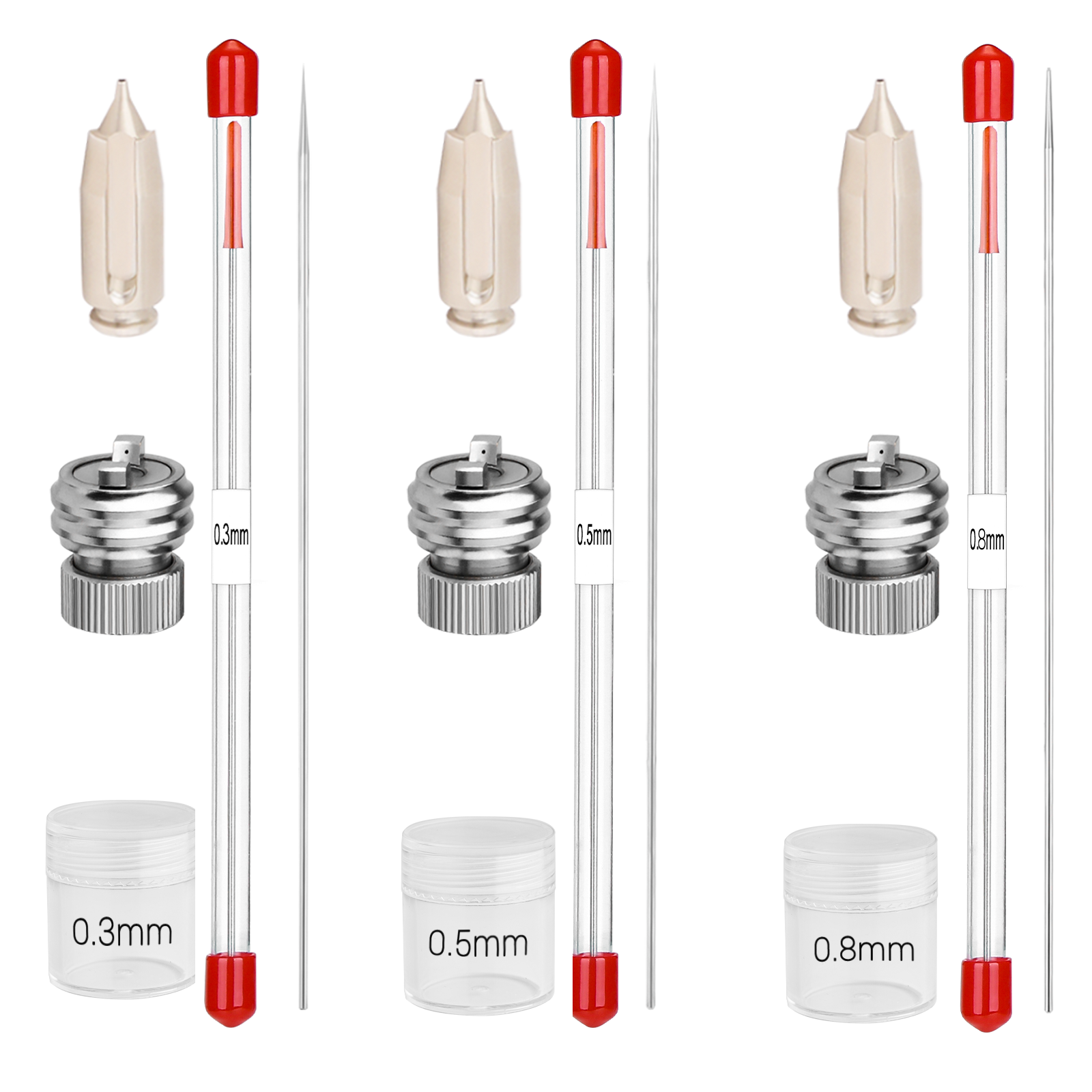 SJ85 Transformer Airbrush Spare Set – Needle, Nozzle & Quick Shift Hea ...