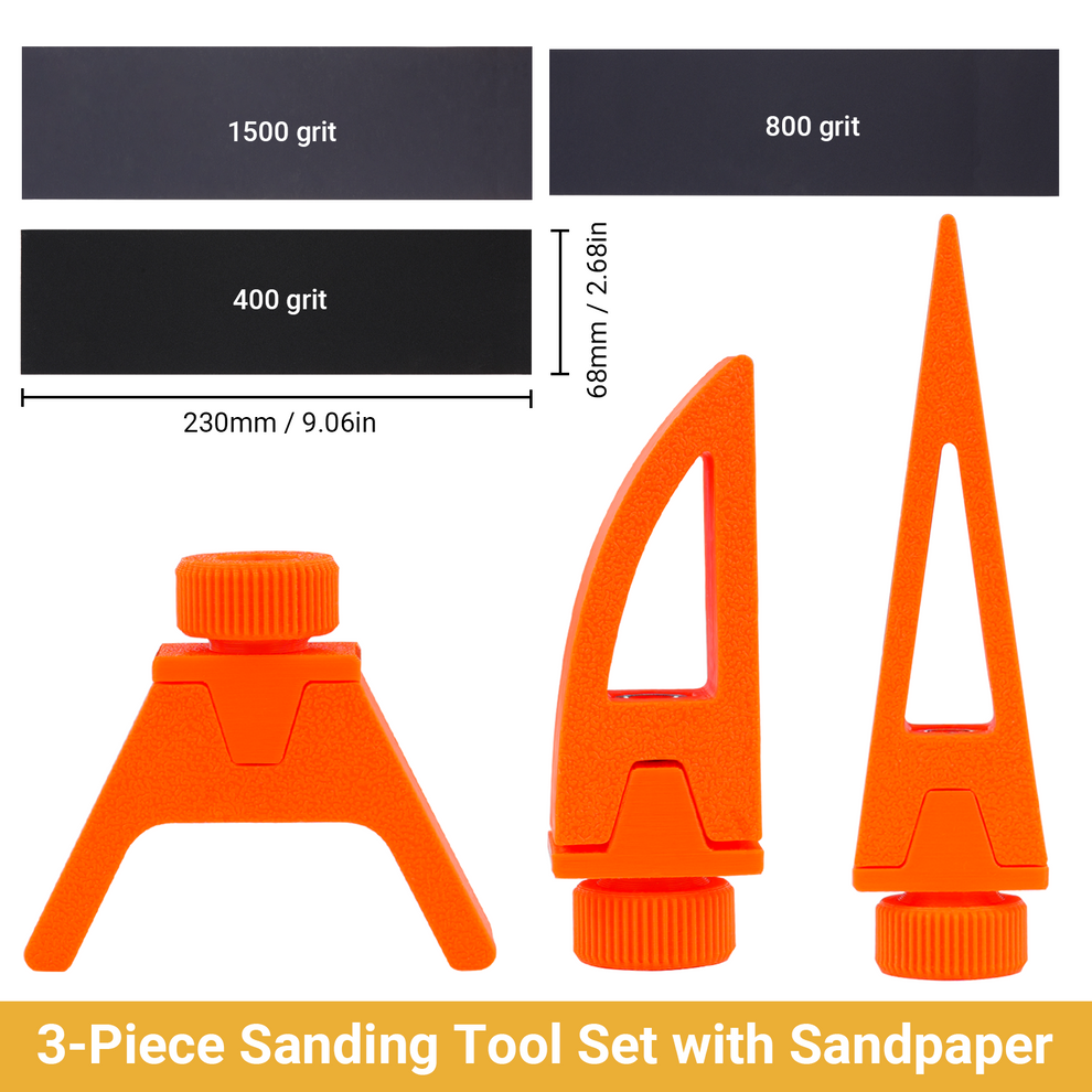 Mini Handheld Sandpaper Holder for Curved Surfaces – Includes Sandpape ...