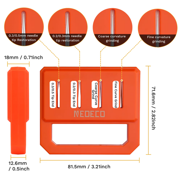 Airbrush Needle Repair & Maintenance Tool Kit - 0.2/0.3/0.5mm with Nee ...