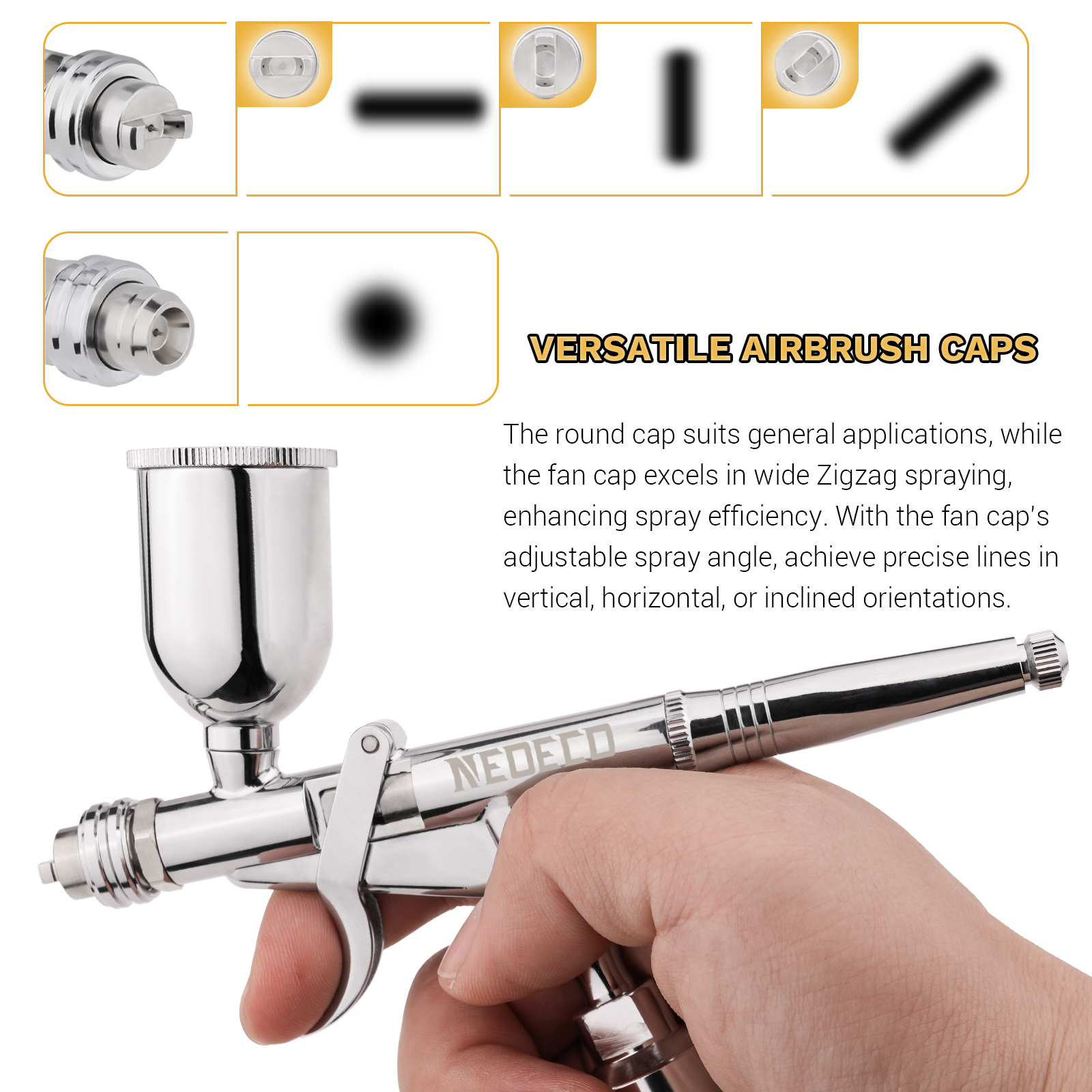 Pistol Grip Airbrush Kit with Fan Cap NCT-217/227 – NEOECO Airbrush